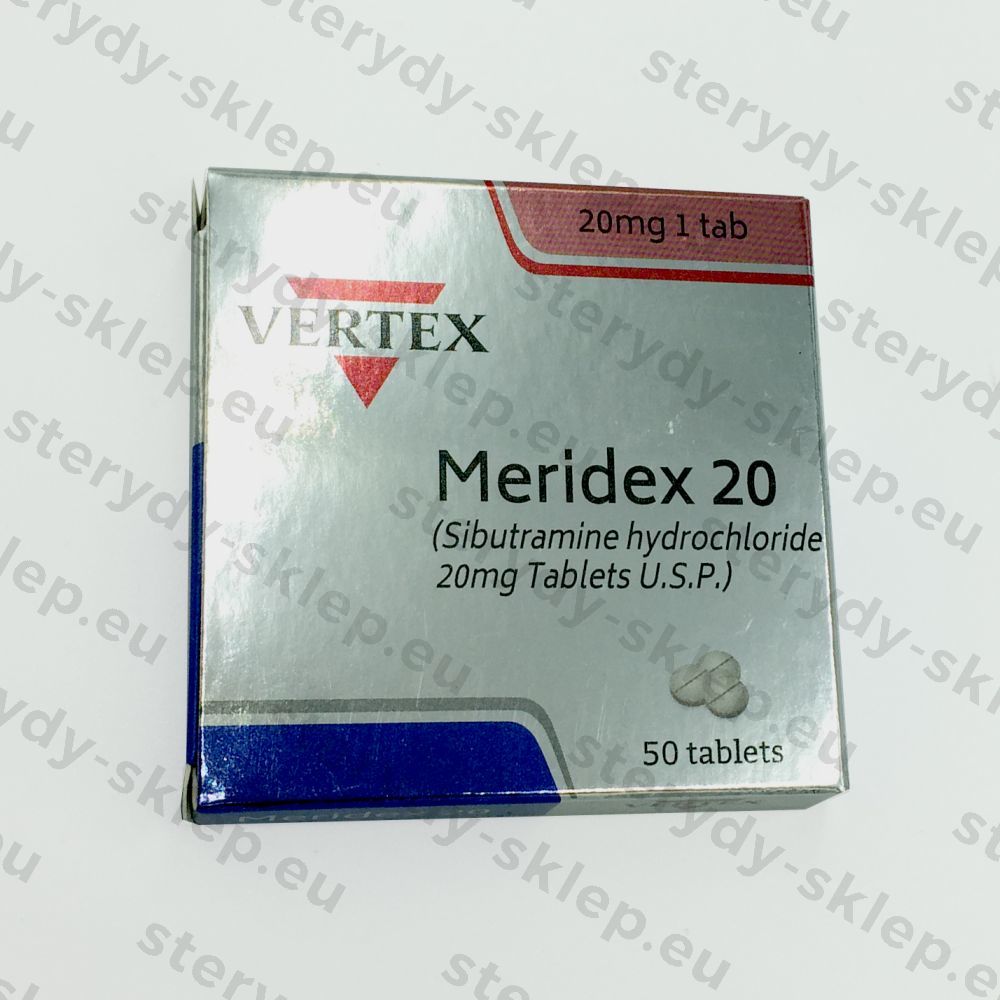 MERIDIA 20mg 50tabs (Sibutramina) VERTEX - Sklep ze sterydami online